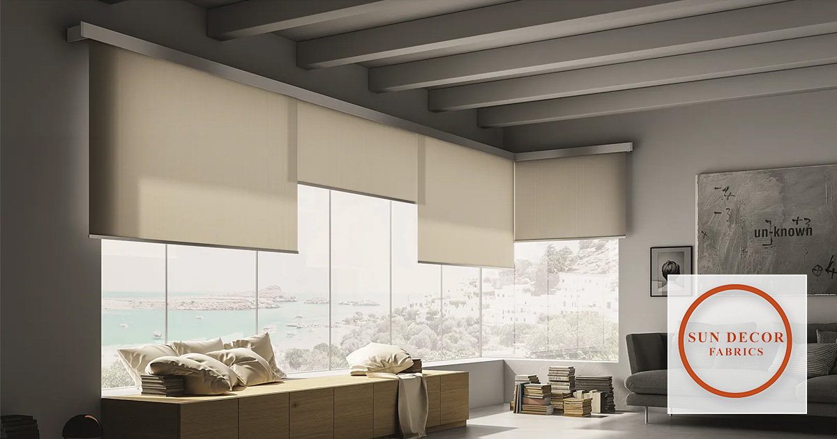 B-Kasse Duo Roller Shade with Cassette + Side Channel | Sun Decor Fabrics